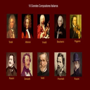 10 grandes compositores italianos | PPSX