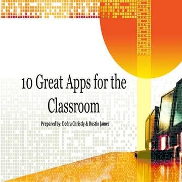 10 Great Apps for the Classroom | PPTX | Desktop Publishing | Computer ...
