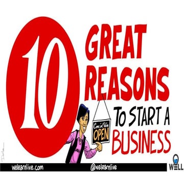 10 great reasons to start a business | PDF