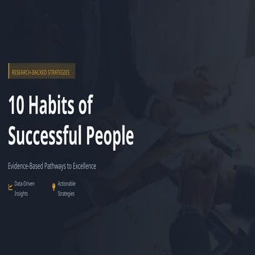10 habits of that successful people follow | PPTX