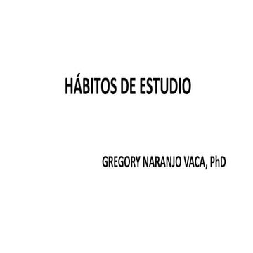 Hábitos de estudio | PPTX