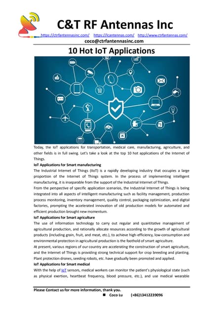 Reasons To Implement IoT In Transportation and Logistics | PDF