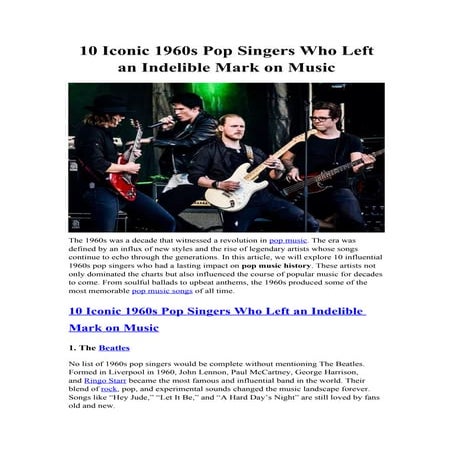 10 Iconic 1960s Pop Singers Who Left an Indelible Mark on Music.docx