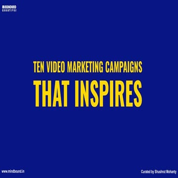 10 inspiring video marketing | PPT