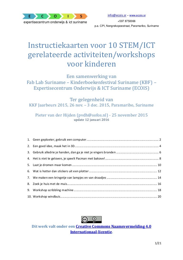 Instructiekaart