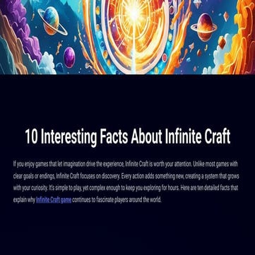 10 Interesting Facts About Infinite Craft | PDF