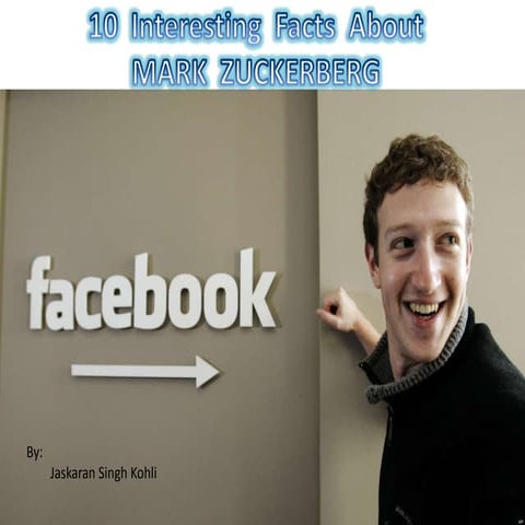 10 interesting facts about Mark Zuckerber | PPT