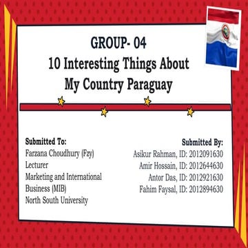 10 Interesting facts about Paraguay, Group-04.pptx