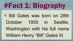 9 little known facts about bill gates | PPT