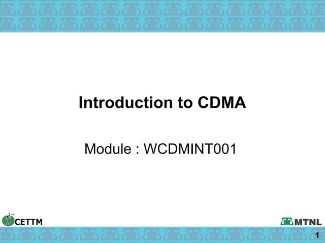 Presentation on CDMA | PPT