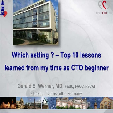 Which setting? – Top 10 lessons learned from my time as CTO beginner | PPTX