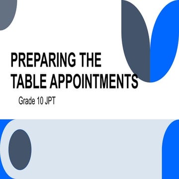 Preparing the Table Appointments.pptx