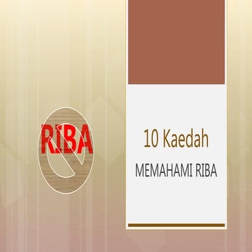 10 kaedah memahami riba | PPT