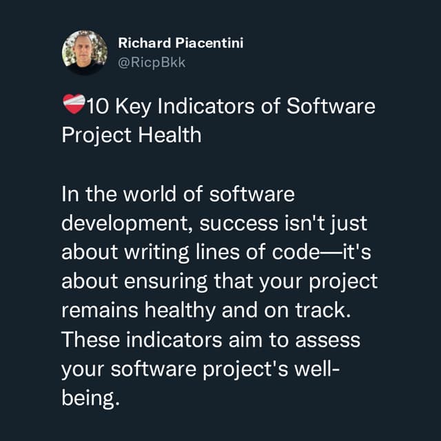 10 Key Indicators of Software Project Health.pdf