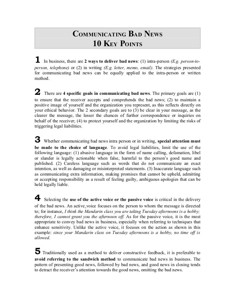 10 Key Points For Delivering Bad News 10-key-points-for-delivering-bad-news