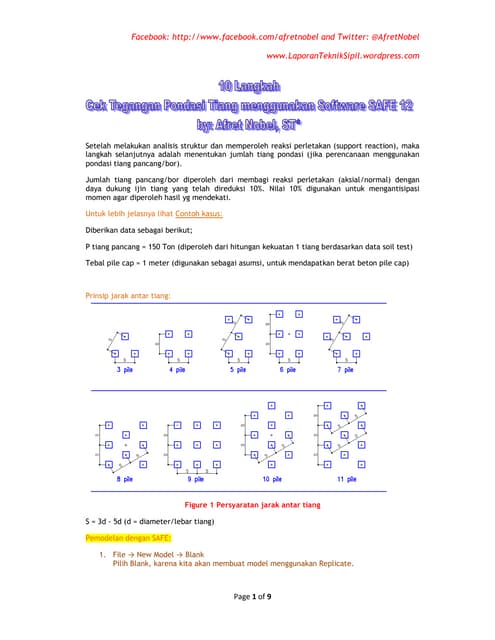 Perencanaan pondasi telapak persegi beton bertulang | PDF