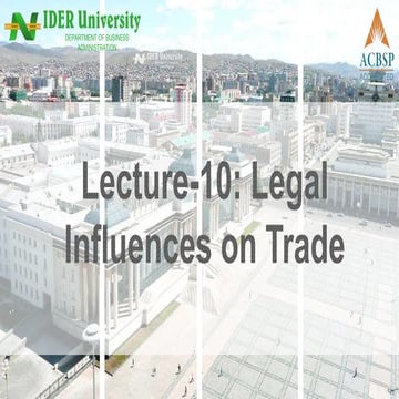 Legal Environment - International Business - Manu Melwin Joy | PPTX