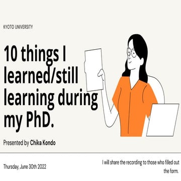 10 Lessons Learned during PhD Journey | PDF