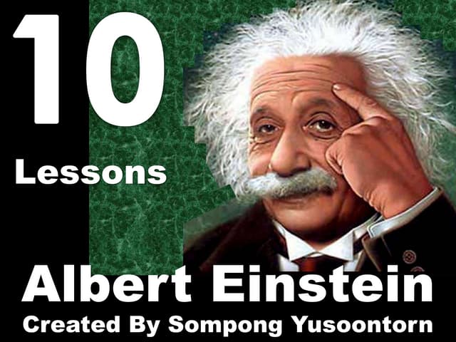Amazing lessons from albert einstein | DOC