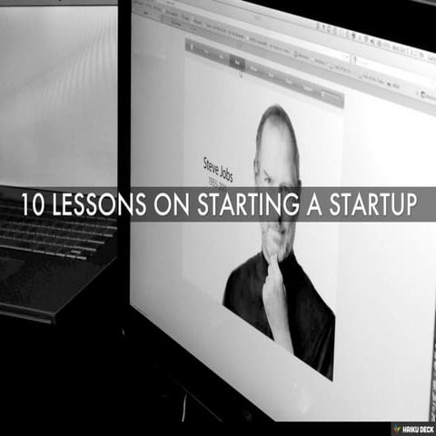 10 lessons on starting a startup | PDF