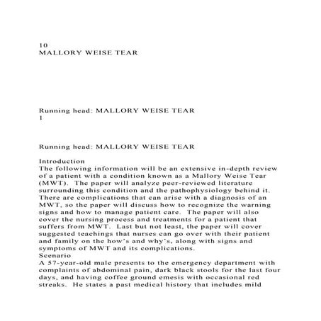 MALLORY-WEISS SYNDROME.pptxxxxxxxxxxxxxx | PPTX