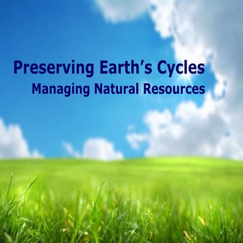 Managing Earth's Resources | PPT | Indoor Environmental Quality | Home ...
