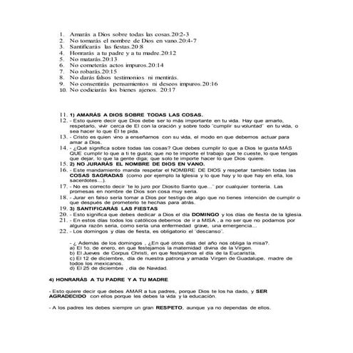 Los Diez Mandamientos | PPTX