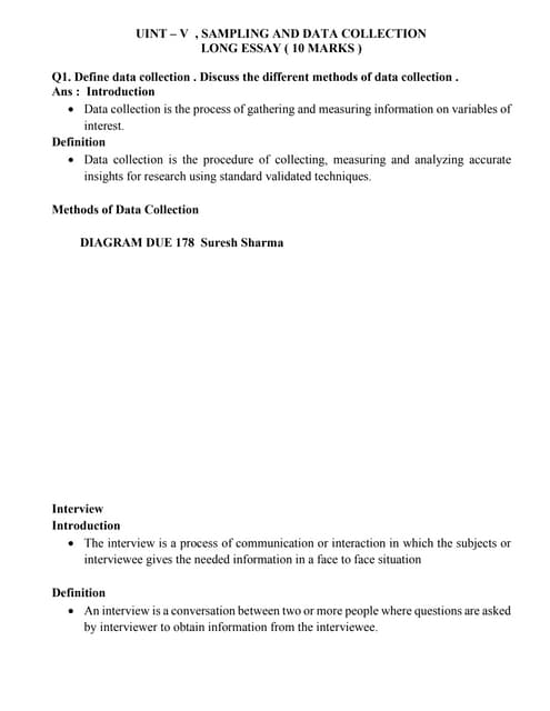 Lesson 22 planning data collection procedures | PPTX