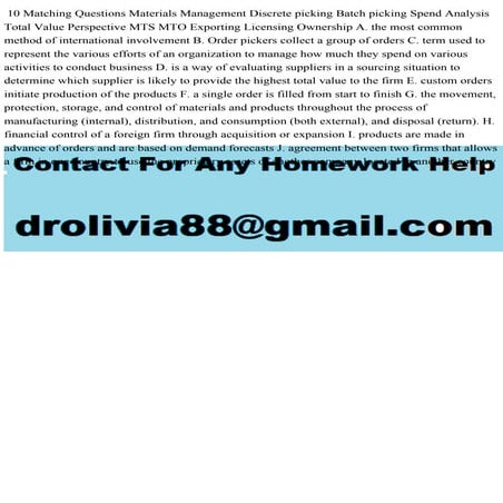 10 Matching Questions Materials Management Discrete picking Batch pic.pdf