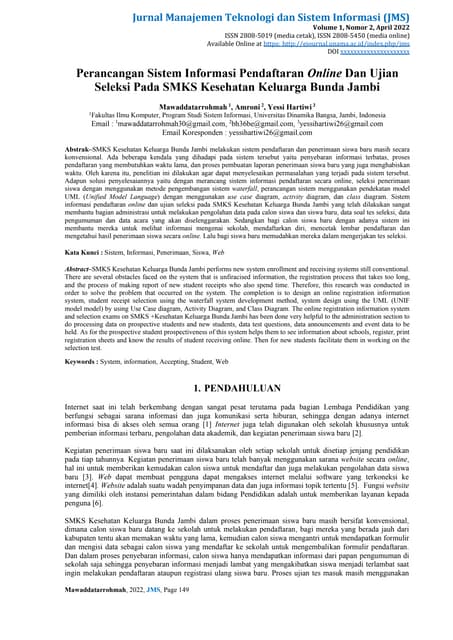 PERANCANGAN SISTEM INFORMASI PENGOLAHAN DATA BERBASIS WEB | PPT