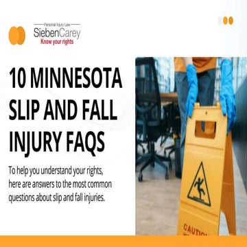 10 Minnesota Slip and Fall Injury FAQs | PDF
