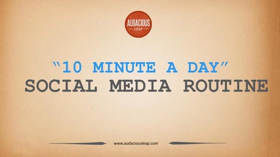 Best 35 tips for social media scheduling | PPT
