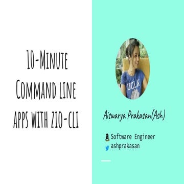 10 minute command line apps with zio cli | PPT