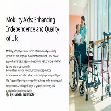 mobility aids - crutches, crutch walking | PPTX