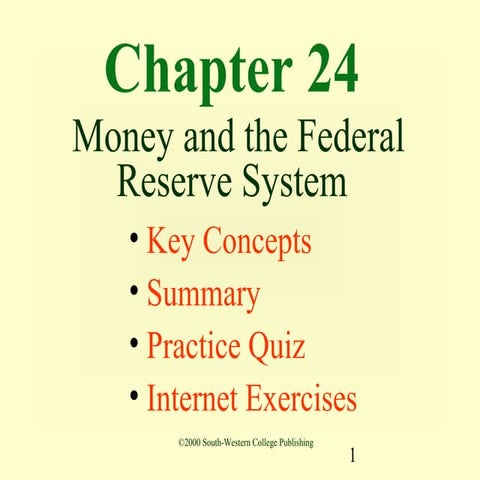 10 money and the federal reserve | PPT