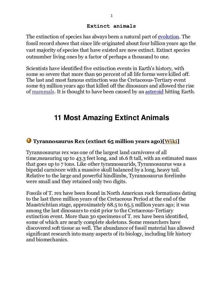 10 most amazing extinct animals