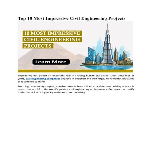 10 Most Impressive Civil Engineering Projects.pdf | Civil Engineering ...