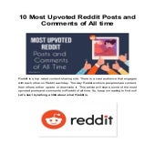 10 Most Upvoted Reddit Posts and Comments of All time.pdf
