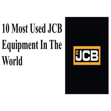 An in-depth overview of types of jcb machines used in construction.pptx
