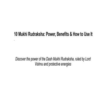 10 mukhi rudraksha shaligram shalaa.pptx