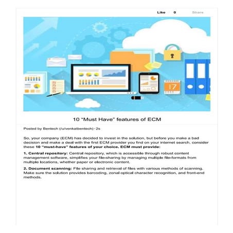 10 “must have” features of ecm | PDF