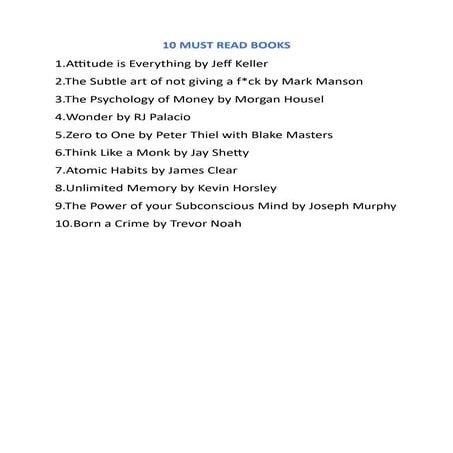 10 Must Read Books.docx