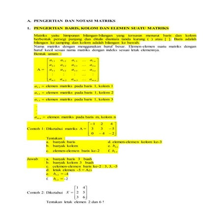 10 notasi matriks | PDF | Free Download