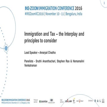 INSZoom Immigration Conference 2016 - Recent Trends in Global Taxation ...