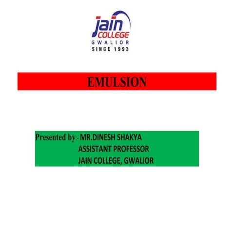 Theories of dispersion | PPTX