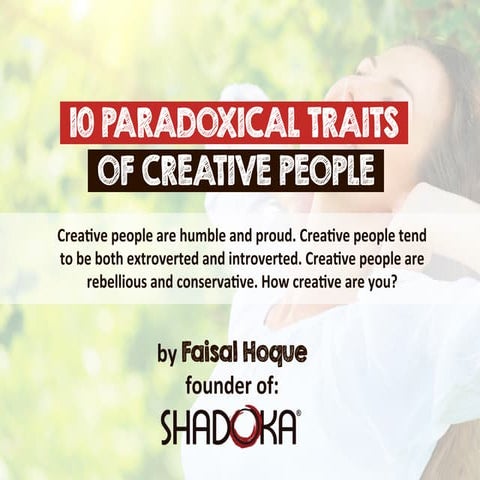 10 Paradoxical Traits of Creative People | PPT
