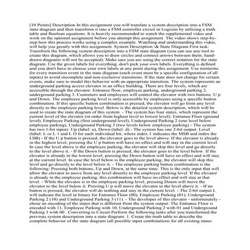 -10 Points- Description In this assignment you will translate a system.docx