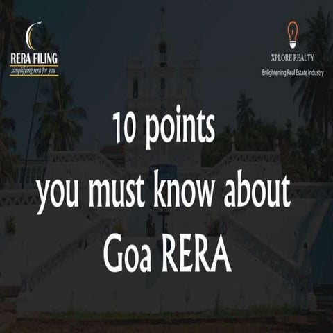 10 points must know about goa rera | PPT