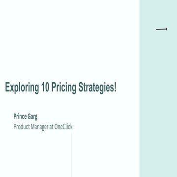 10 Pricing Strategies | PDF