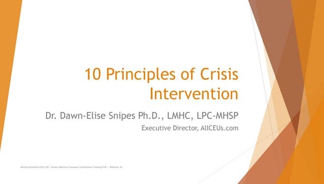Principle Of Intervention